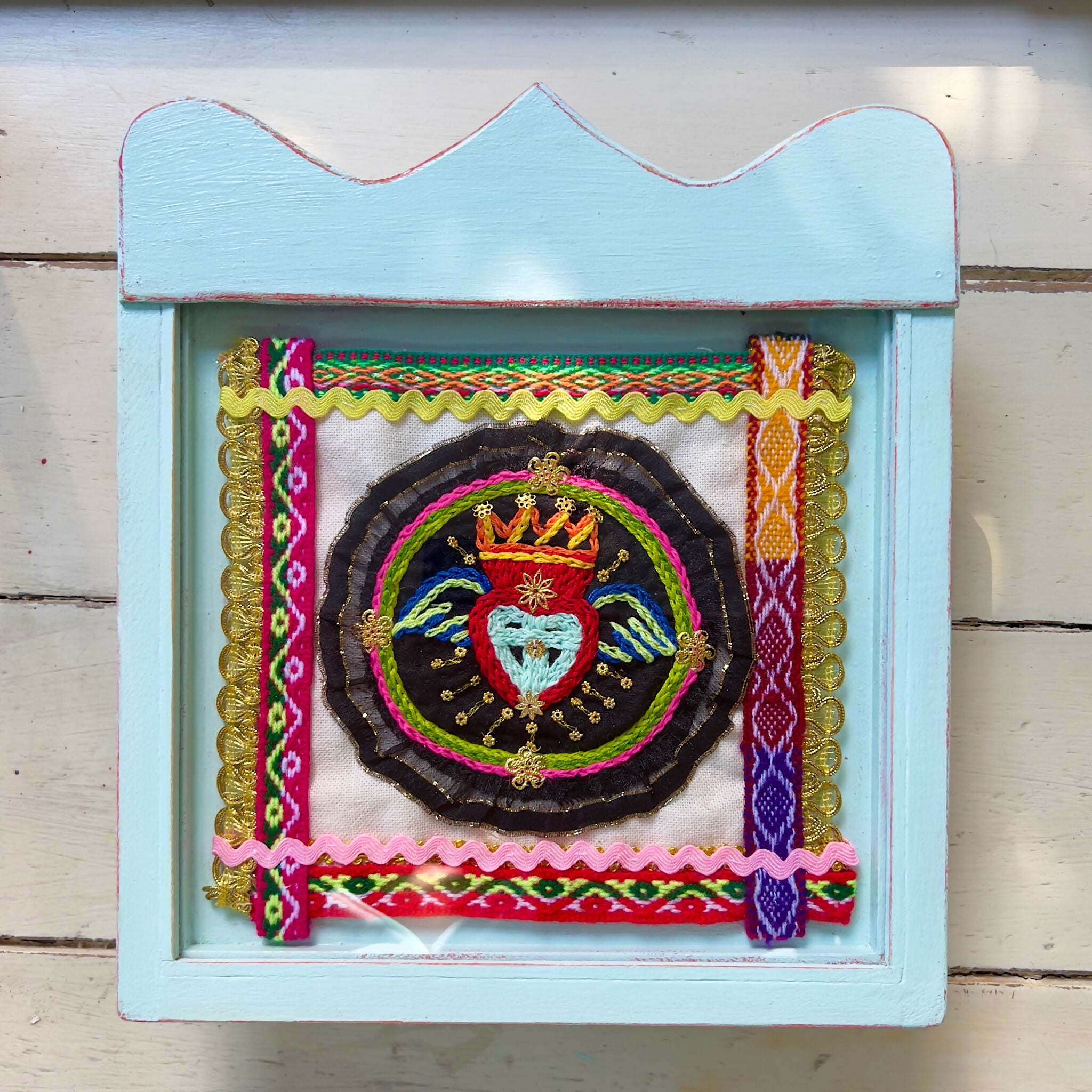 Sacred Protector Altarpiece, Heart with Wings 2 – This Is Latin America