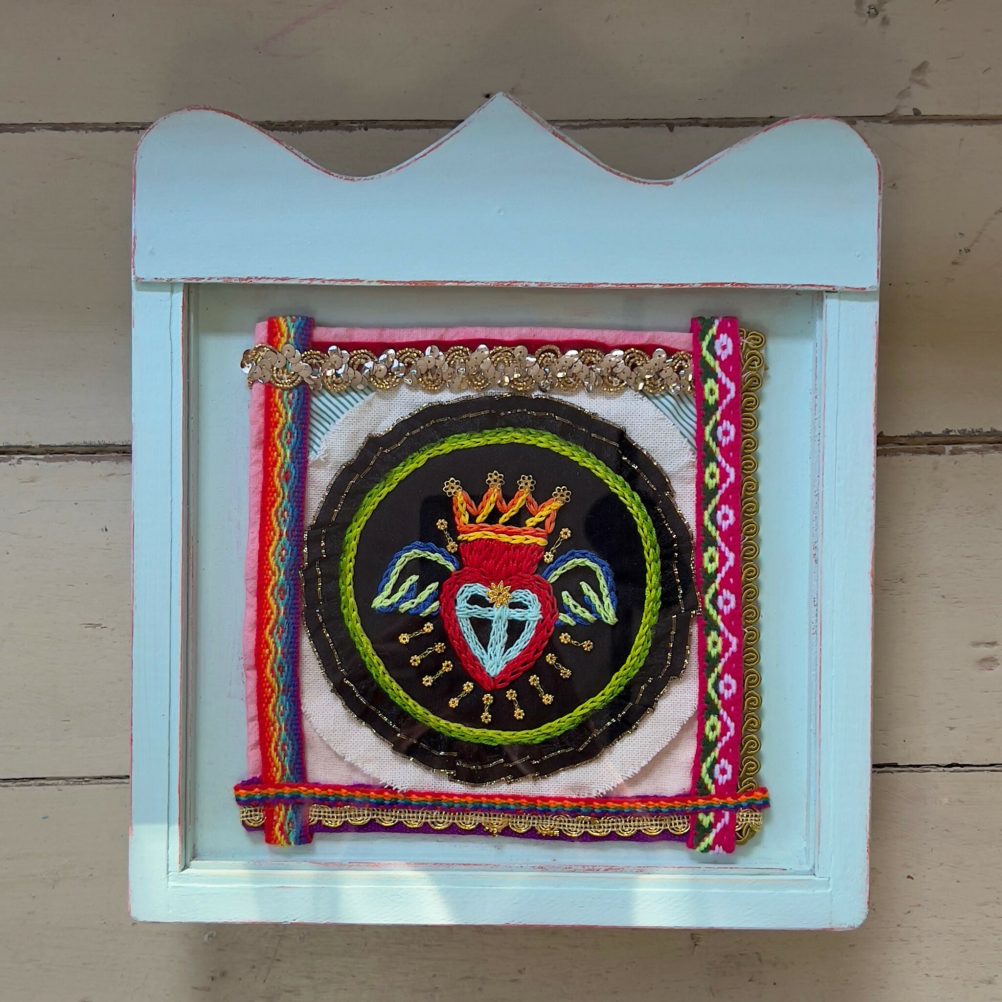 Sacred Protector Altarpiece, Heart with Wings 1 – This Is Latin America